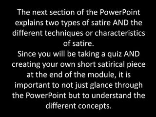 Satire power point | PPTX