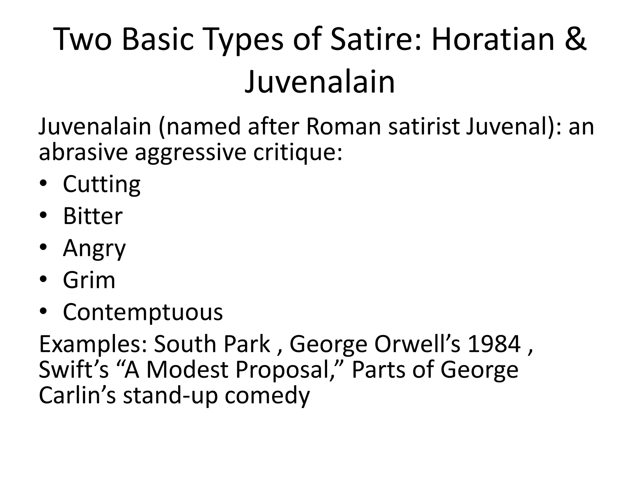 What is Satire? | PPTX