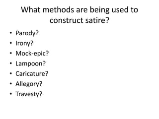 What is Satire? | PPT