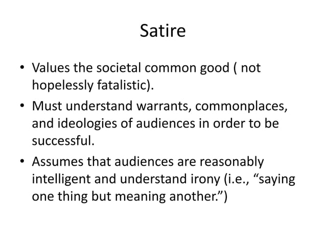 What is Satire? | PPT