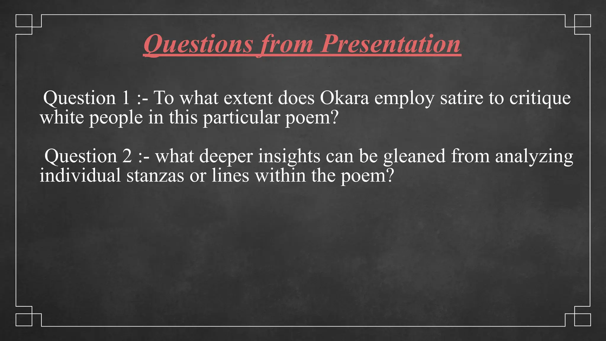 Satirical Depths - A Study of Gabriel Okara's Poem - 'You Laughed and Laughed and Laughed'. | PDF