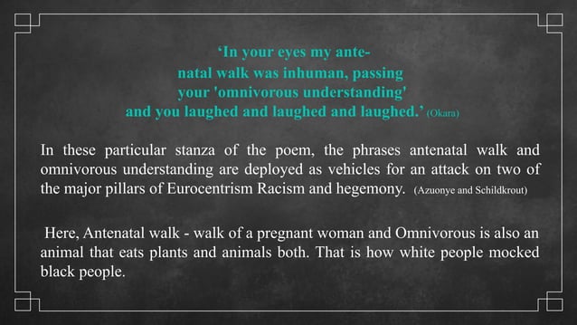 Satirical Depths - A Study of Gabriel Okara's Poem - 'You Laughed and ...
