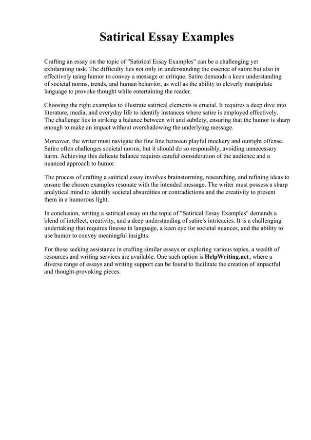 Satirical Essay Examples.pdf
