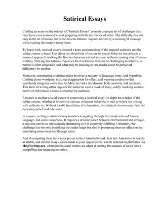 Satirical Essays.pdf