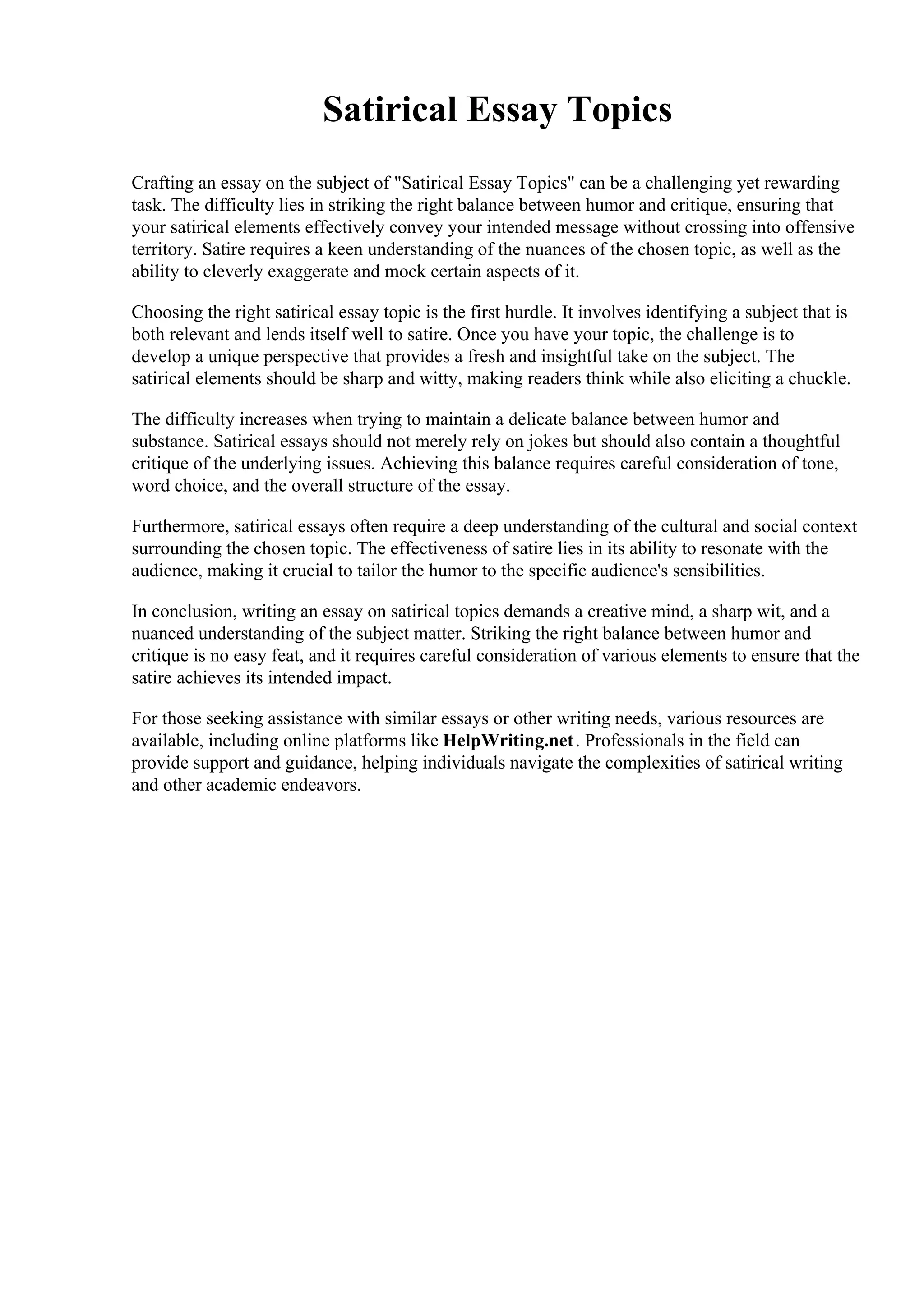 Satirical Essay Topics.pdf