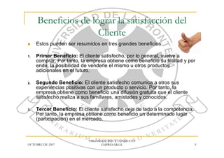 SatisfaccióN Al Cliente Y MedicióN De La Calidad | PDF