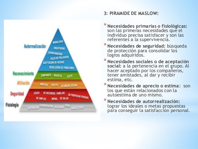 Satisfaccion de las necesidades