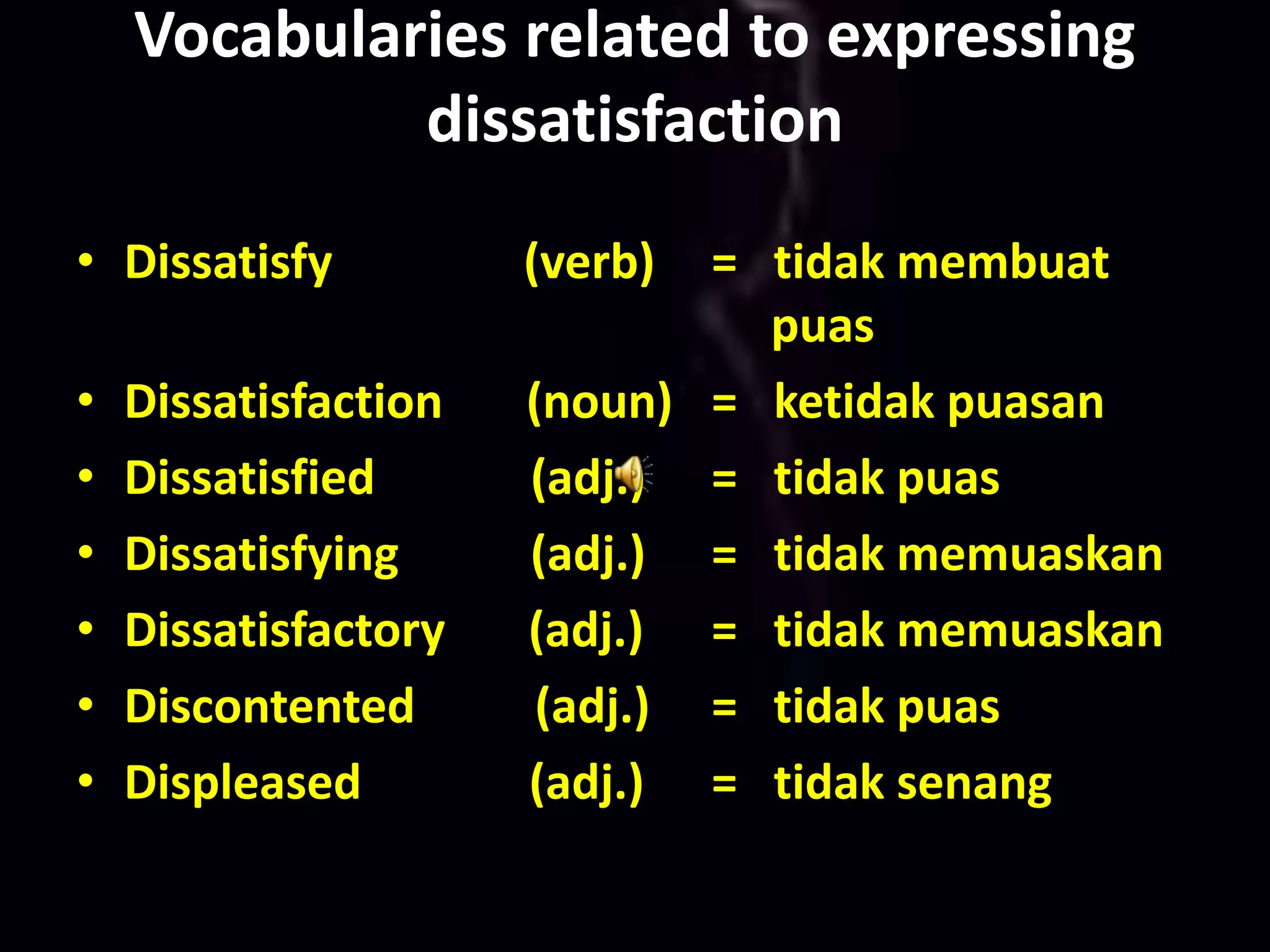 Satisfaction & disatisfaction | PPTX