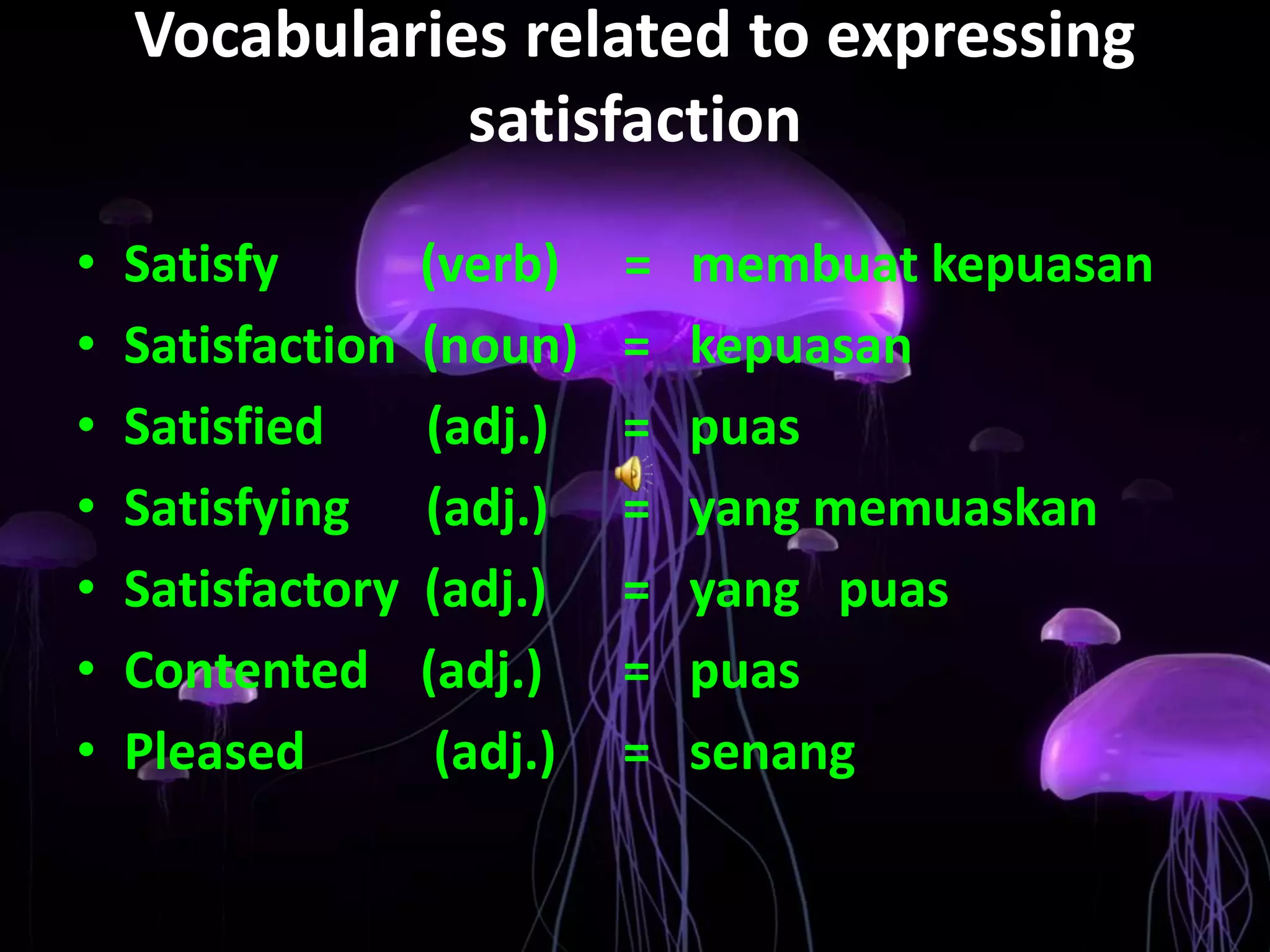 Satisfaction & disatisfaction | PPTX