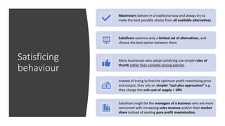 Profit Satisficing | PPT
