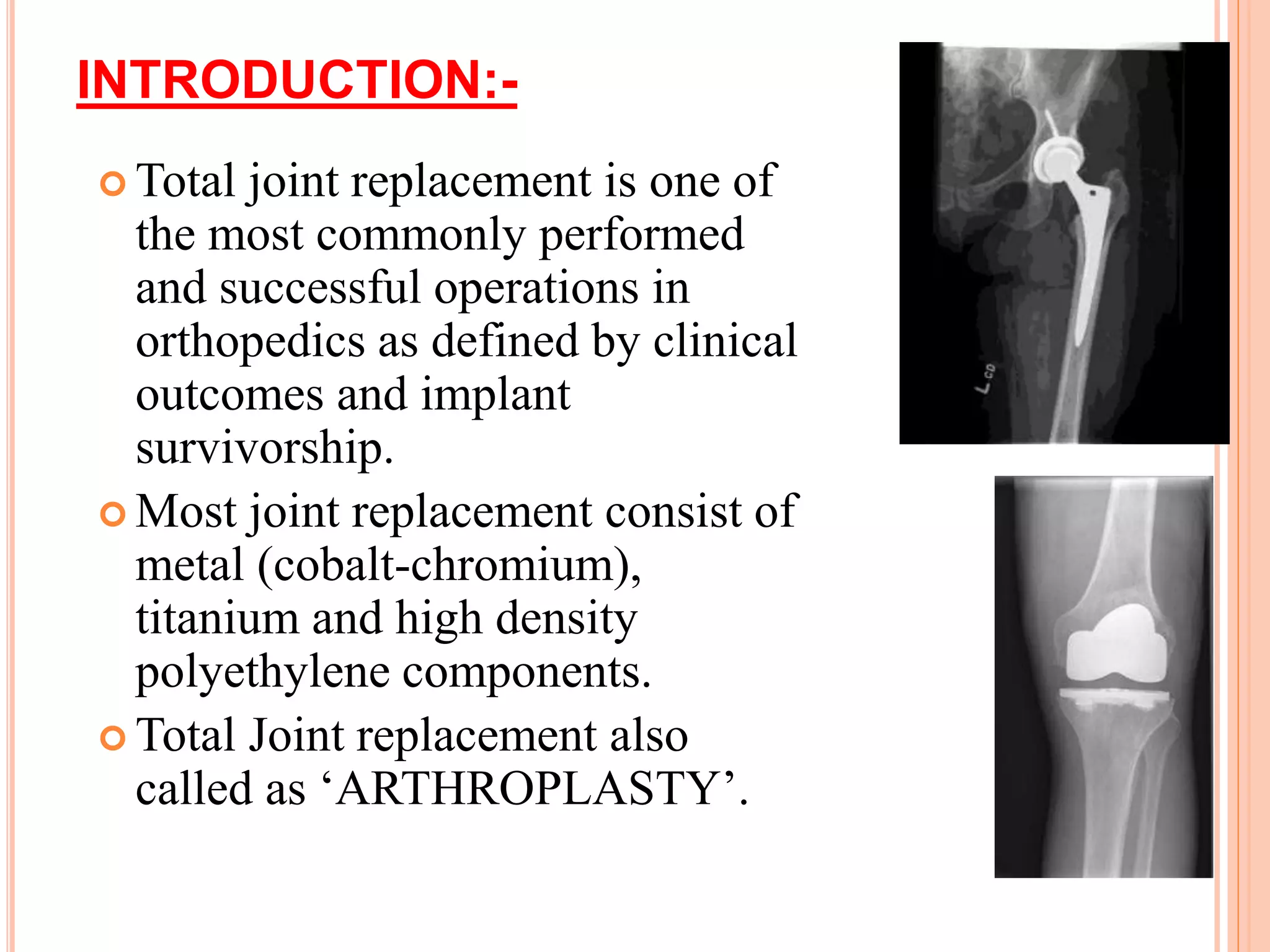 Total joint replacement surgeries | PPT