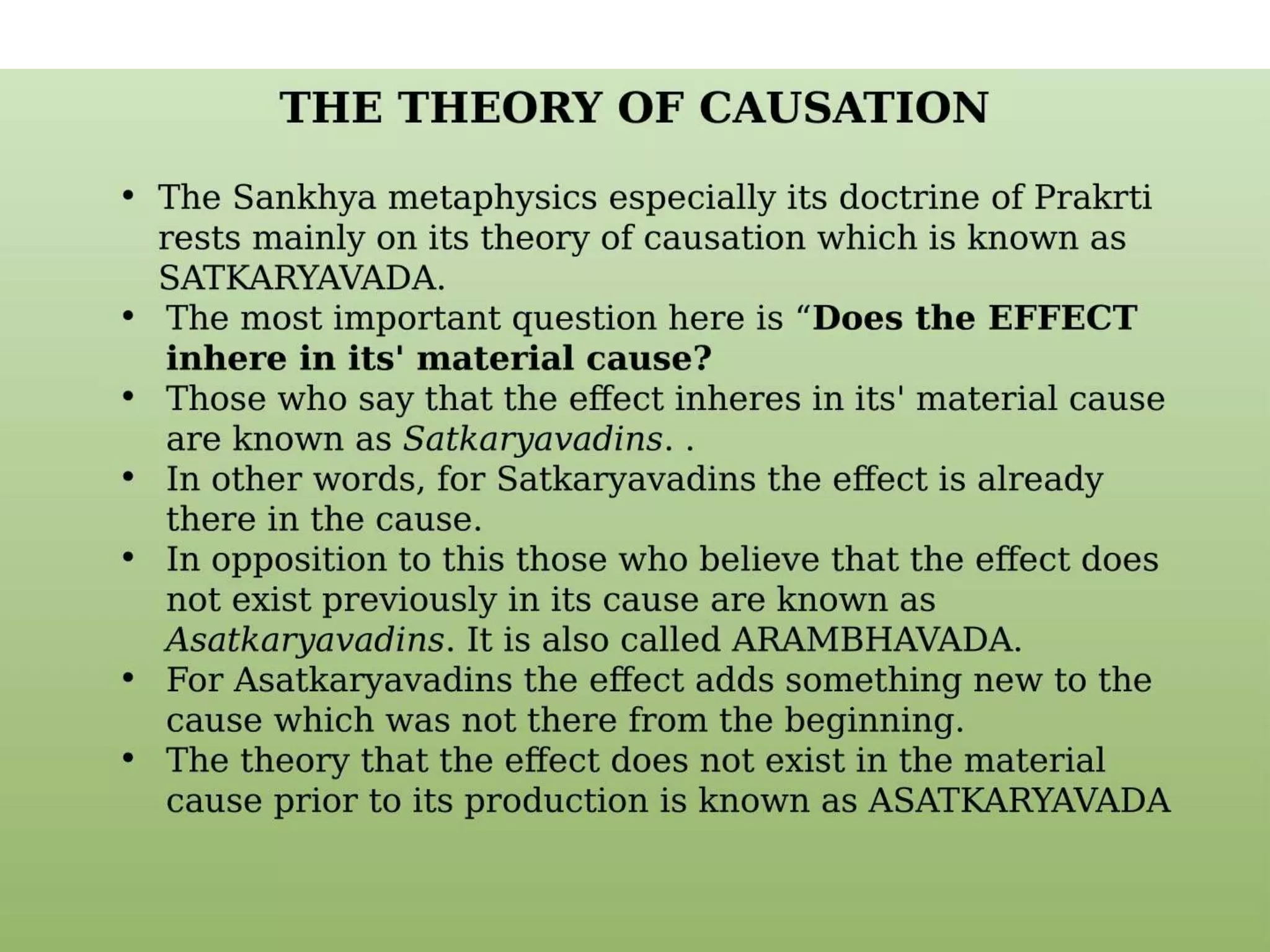 Satkarya vada of Sankhya.pptx