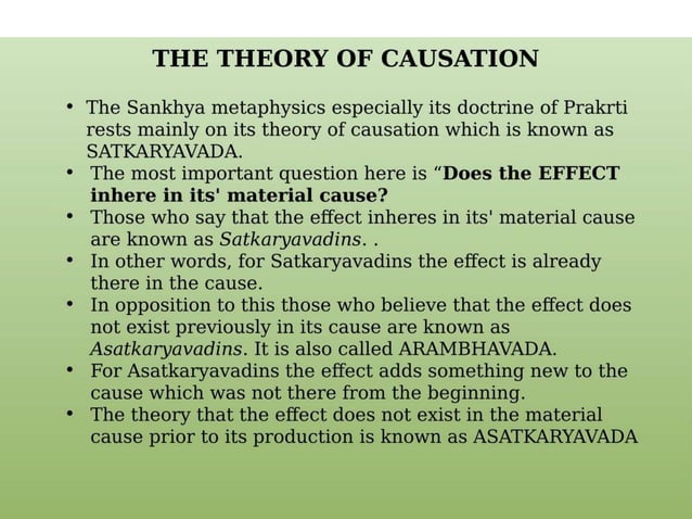 Satkarya vada of Sankhya.pptx
