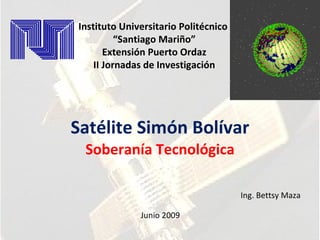 Satélite Simón Bolivar | PPT