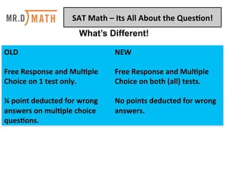 SAT Math: It's All About The Question | PDF