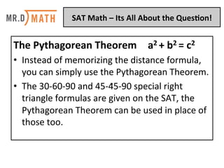 SAT Math: It's All About The Question | PDF