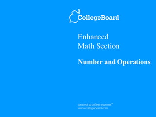 Sat math overview from college board | PPTX