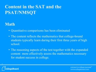 Sat math overview from college board | PPTX | Standardized Testing ...