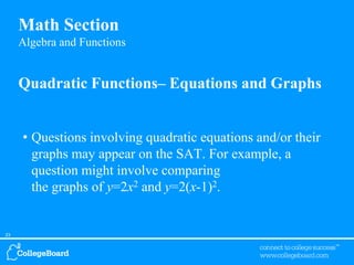 Sat math overview from college board | PPTX