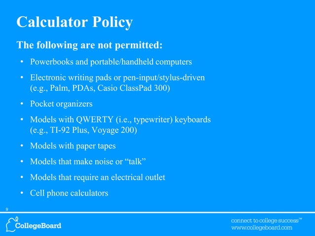 Sat math overview from college board | PPTX