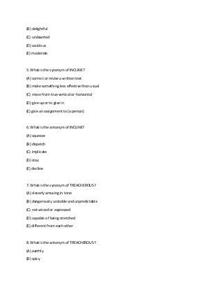 Sat Math Vocab | PDF