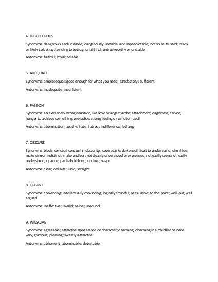 Sat Math Vocab | PDF