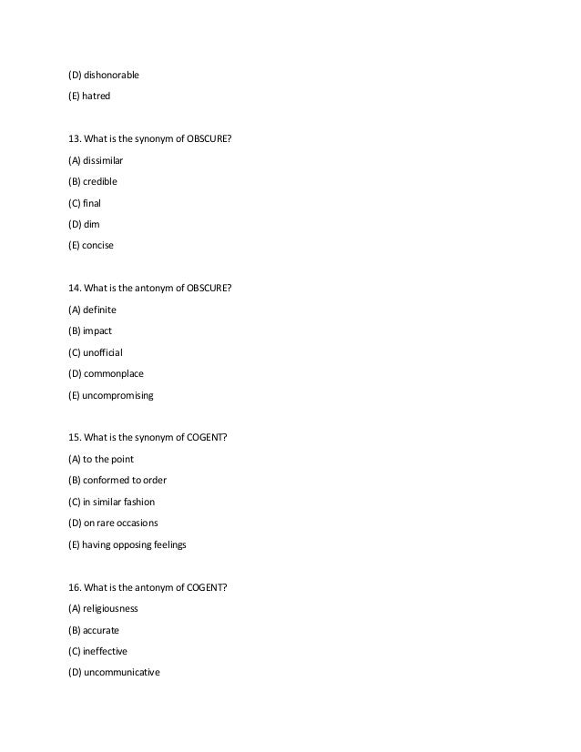 Sat Math Vocab | PDF