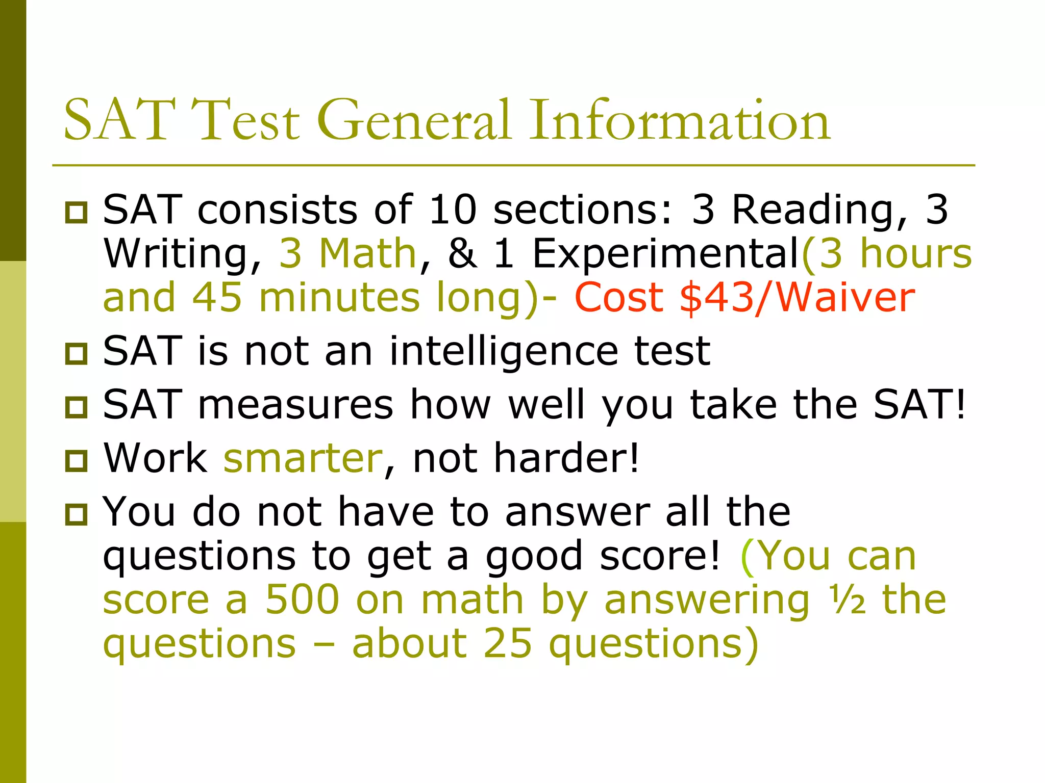 Sat math workshop | PPTX