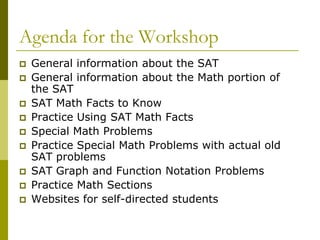 Sat math workshop | PPTX