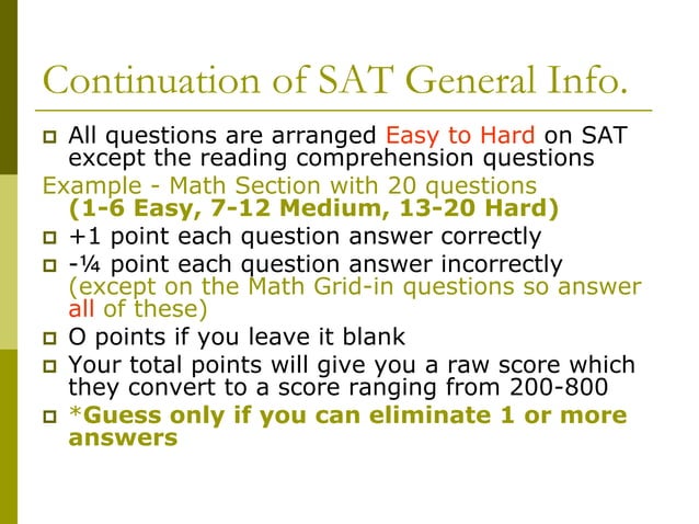 Sat math workshop | PPTX | Standardized Testing | Educational Assessment
