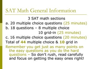 Sat math workshop | PPTX