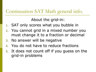 Sat math workshop | PPTX