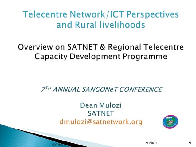 SATNET Presentation | PPT