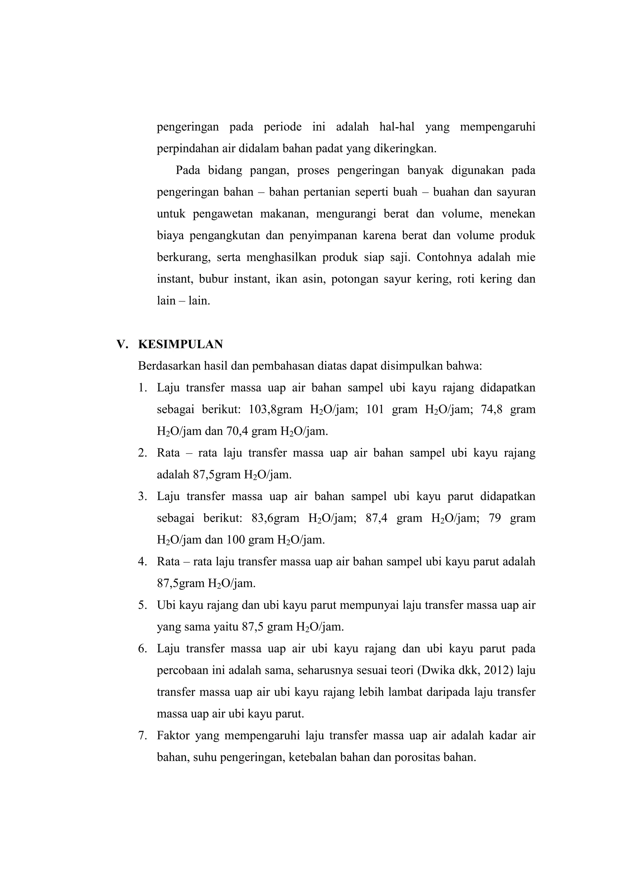 ITP UNS SEMESTER 2 Satop acara 3 Transfer Massa Uap Air Selama ...
