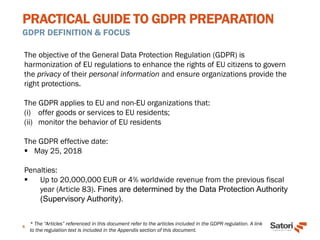 A practical guide to GDPR preparation | PPT