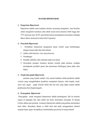 Satpel hipertermi | DOC