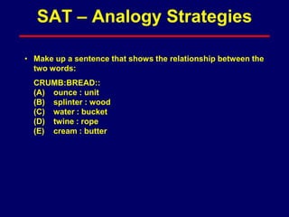 Sat prep act basics | PPTX
