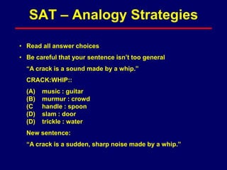 Sat prep act basics | PPTX