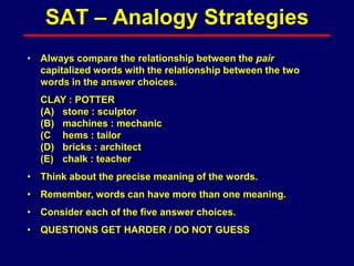Sat prep act basics | PPTX