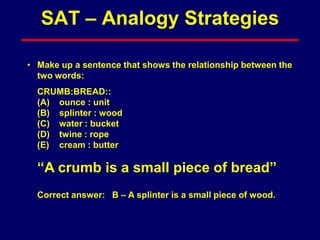 Sat prep & act basics | PPT