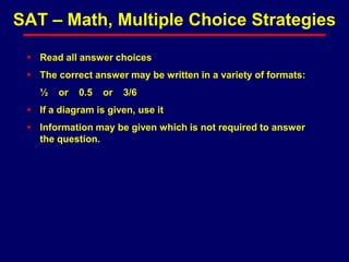 Sat prep & act basics | PPT