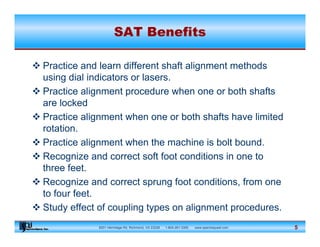 Shaft Alignment Trainer [SAT] presentation | PDF
