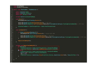 Virtual Reality programming and designing issues | PPT