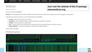 text2vec SatRDay Amsterdam | PPT