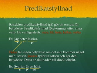 Satsdelar | PPTX