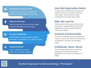 Scottish Approach to Service Design introductory slides | PPTX