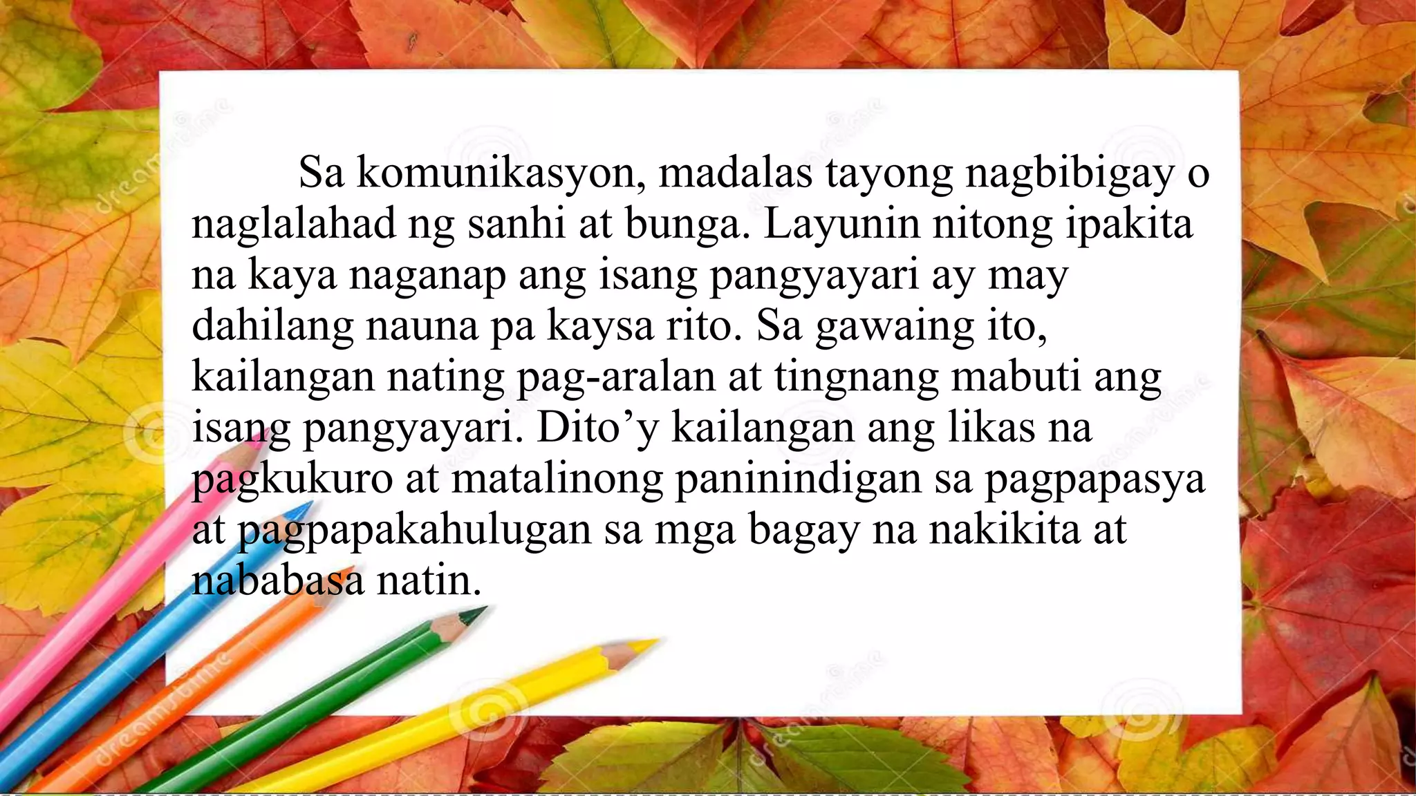 Sanhi at Bunga | PPTX