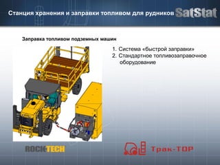 Satstat - Станция хранения и заправки топливом для подземных рудников | PPT
