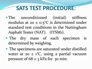 Sats test and surface energy | PPTX