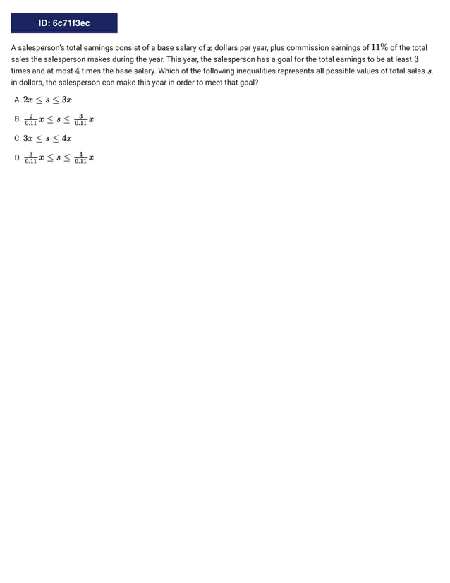 SAT Suite Question Bank - h - algebra inequality-q.pdf | Physics | Science